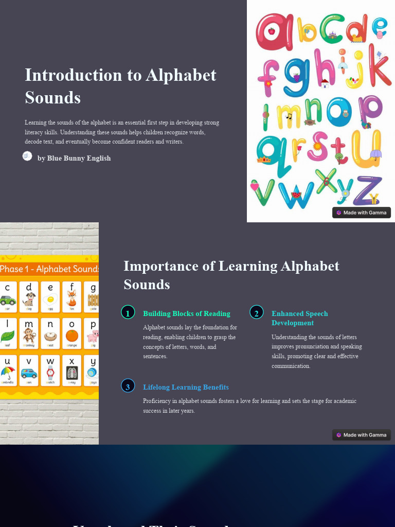 Mastering Alphabet Sounds for Literacy | PDF | Career & Growth ...