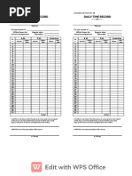 CSC Form 48 Daily Time Record DTR | PDF