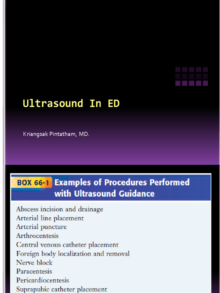 Utrasound in ED - ppt | PDF | Gallbladder | Gastroenterology