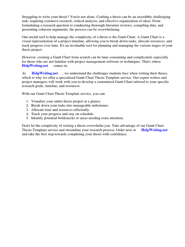 Gantt Chart Thesis Template | PDF | Thesis | Microsoft Power Point