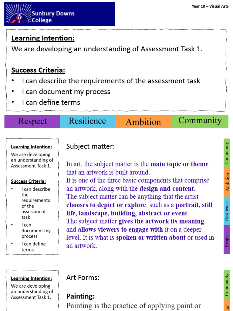 Year 10 Assessment Task 1 | PDF