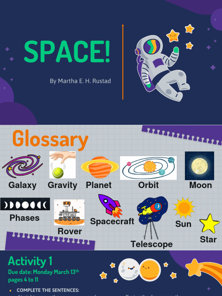 Space Reading Comprehension Activities | PDF | Planets | Solar System
