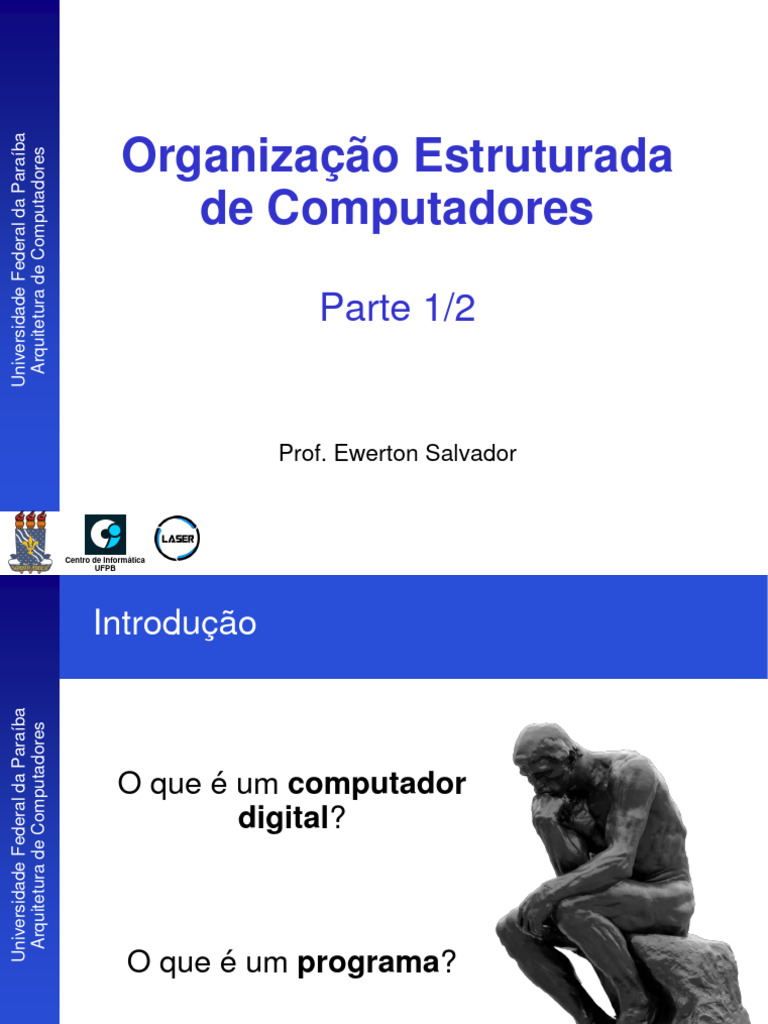 Organizacao Estruturada de Computadores - Parte 1 - Semestre 2022-1 | PDF