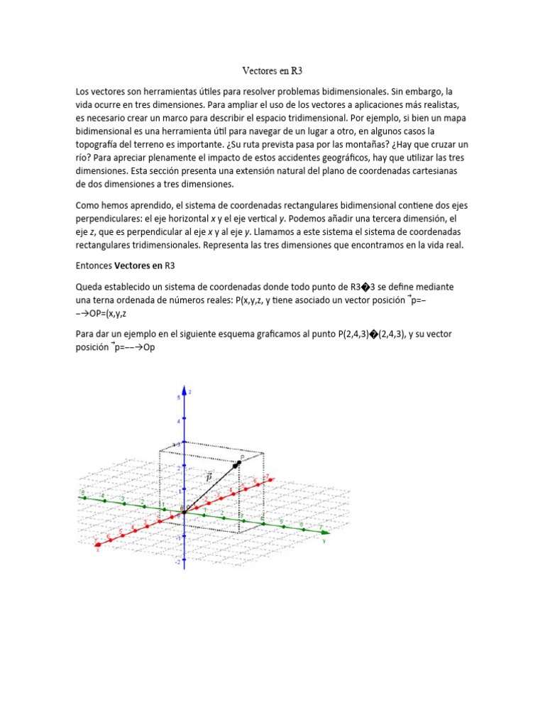 Vectores en R3 | PDF