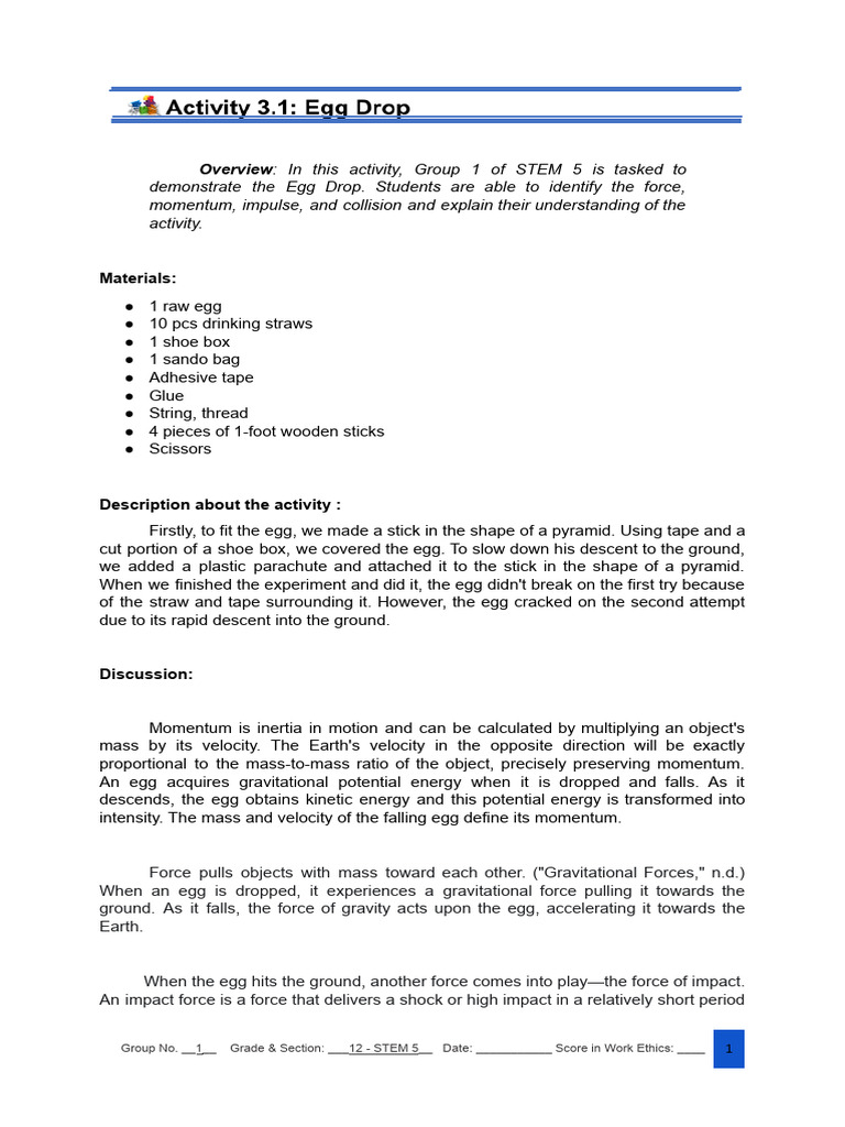 Egg Drop | PDF