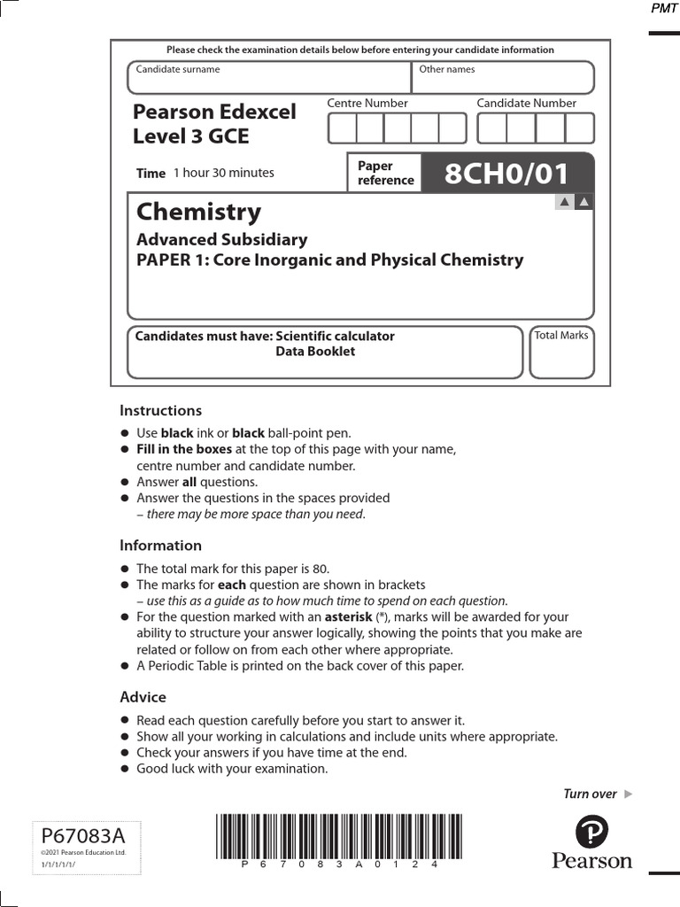 June 2021 QP - Paper 1 Edexcel Chemistry As-Level | PDF | Sodium ... June 2021 QP - Paper 1 Edexcel Chemistry As-Level | PDF | Sodium ...