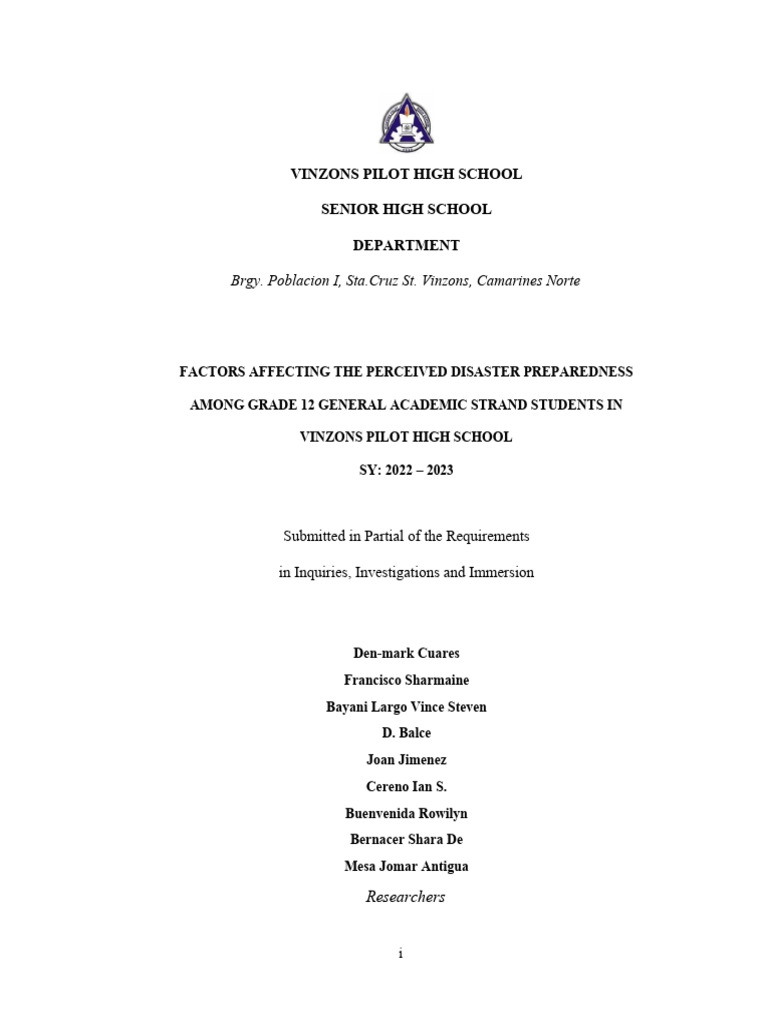 Sample Preliminary Pages | PDF | Survey Methodology | Sampling (Statistics)