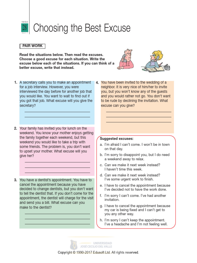 Choosing the Best Excuse Guide | PDF | Self-Improvement