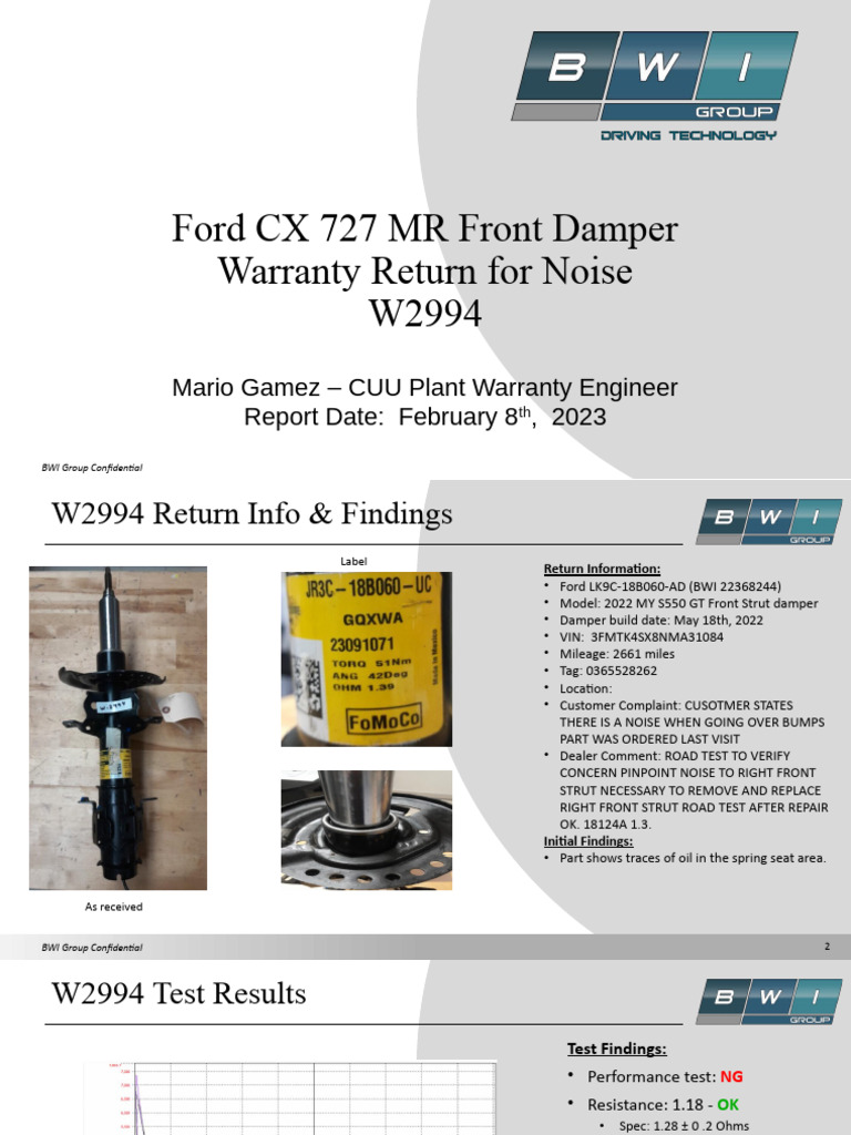 W2994 CX727 MR Returned For Noise | PDF