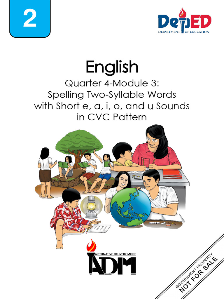 English2 - q4 - Mod3 - Spelling Two Syllable Words With Short e A I o ...