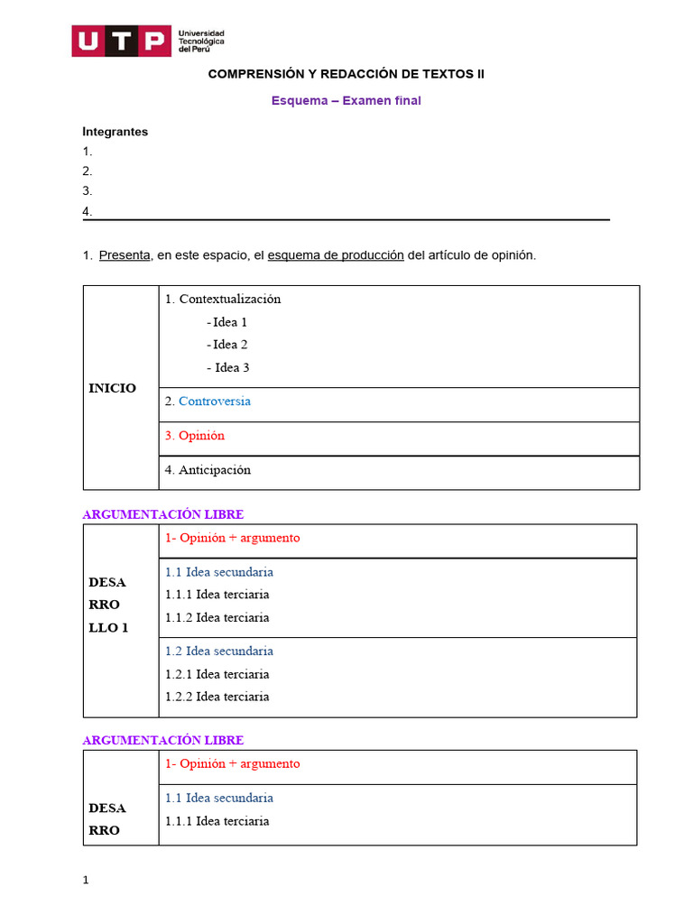 Esquema - Examen Final - HLSQST | PDF