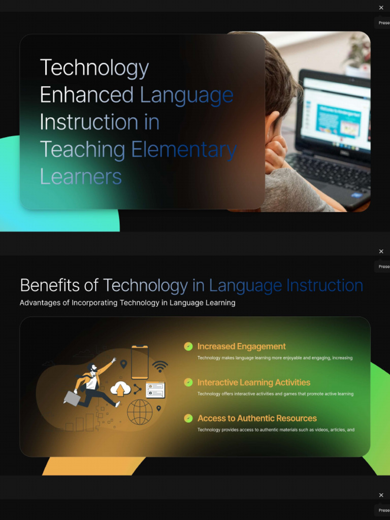 Technology Enhanced Language Instruction | PDF
