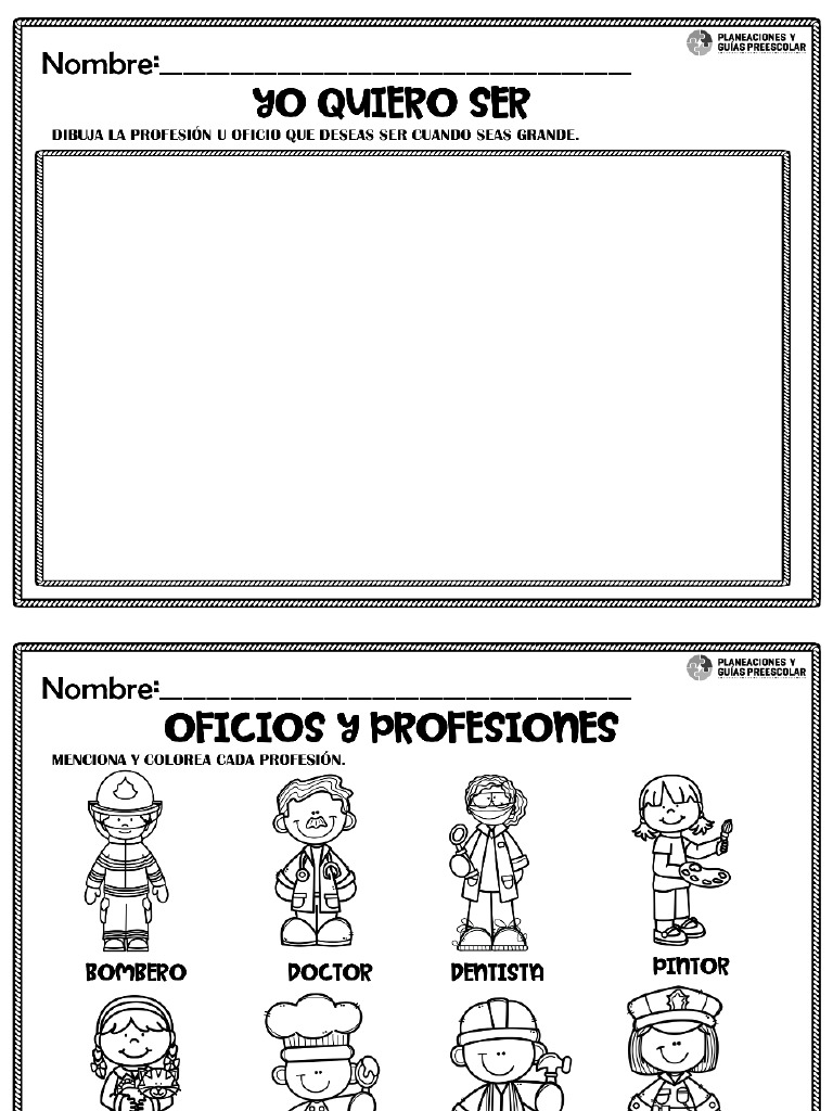 HOJAS DE TRABAJO LOS OFICIOS Y PROFESIONES DE MI COMUNIDAD - PPTX ...