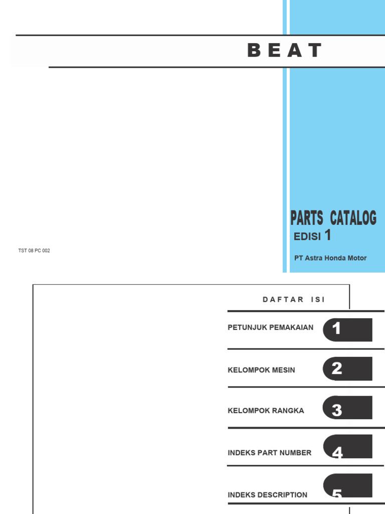 Katalog Motor Honda BeAT | PDF