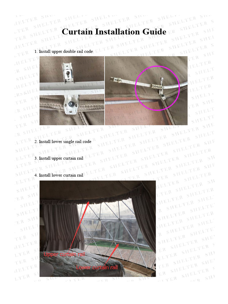 Curtain Assembly Guide | PDF