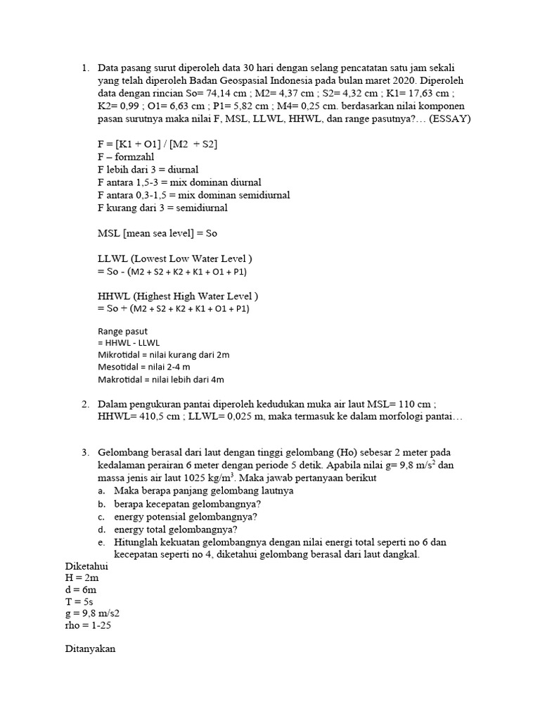 Soal Hitungan | PDF
