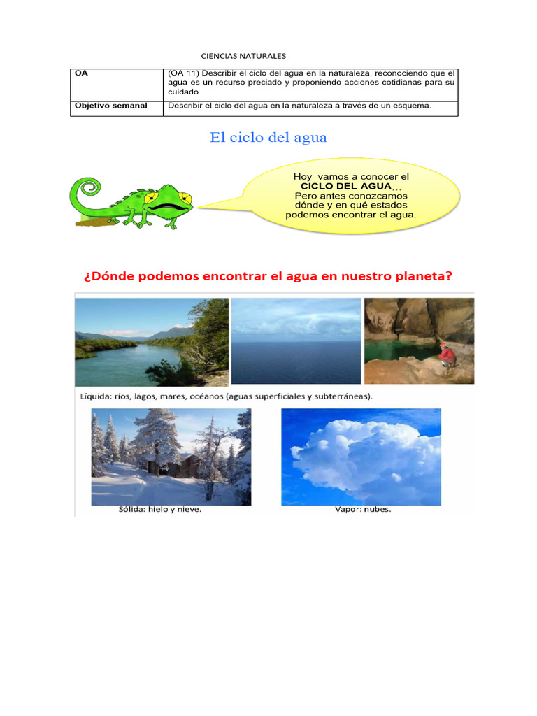 Csnat 2° | PDF | Agua | El ciclo del agua