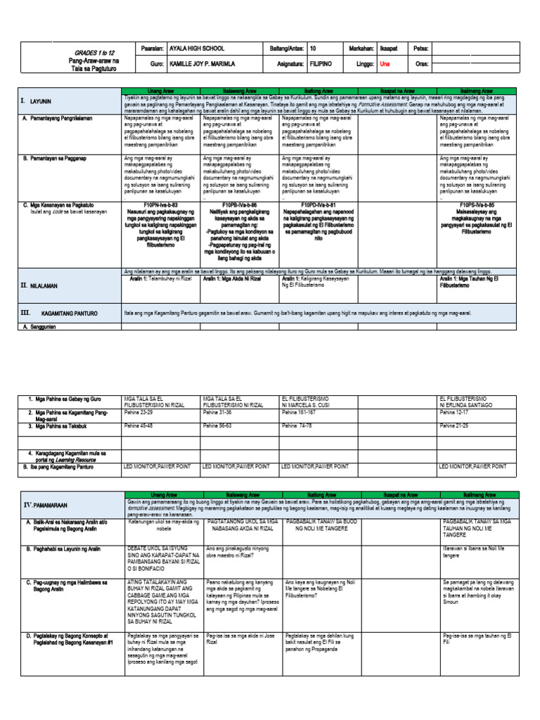 ARALIN 4.1.docx Version 1 | PDF