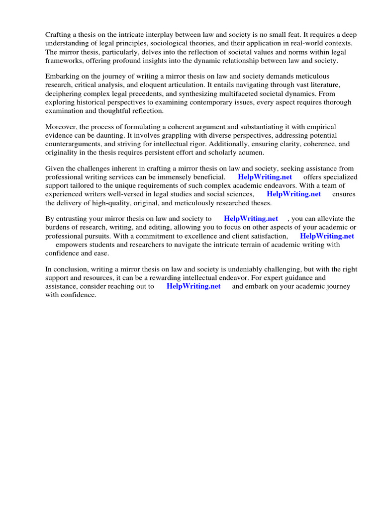 Writing a Mirror Thesis on Law | PDF | Reflection (Physics) | Usb