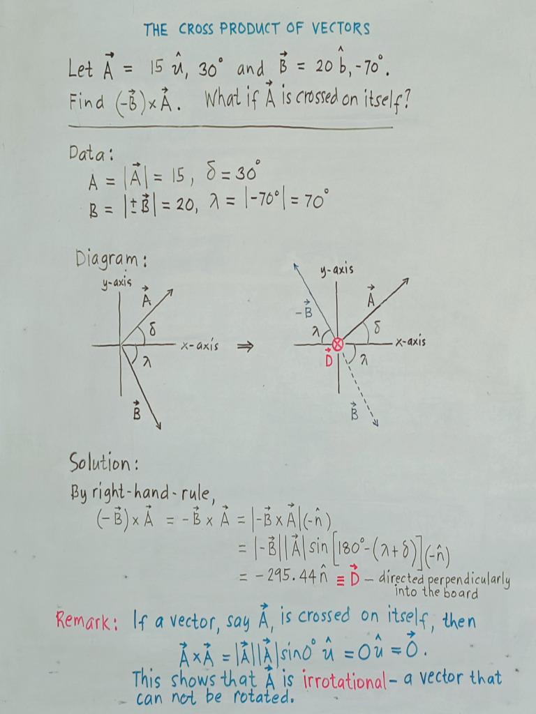 Slide15 The Cross Product Sample Problem | PDF