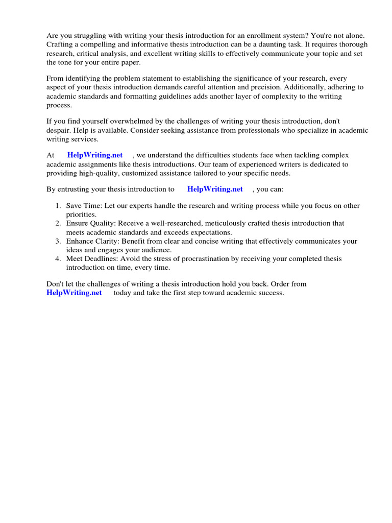 Sample Thesis Introduction in Enrollment System | PDF | Databases ...