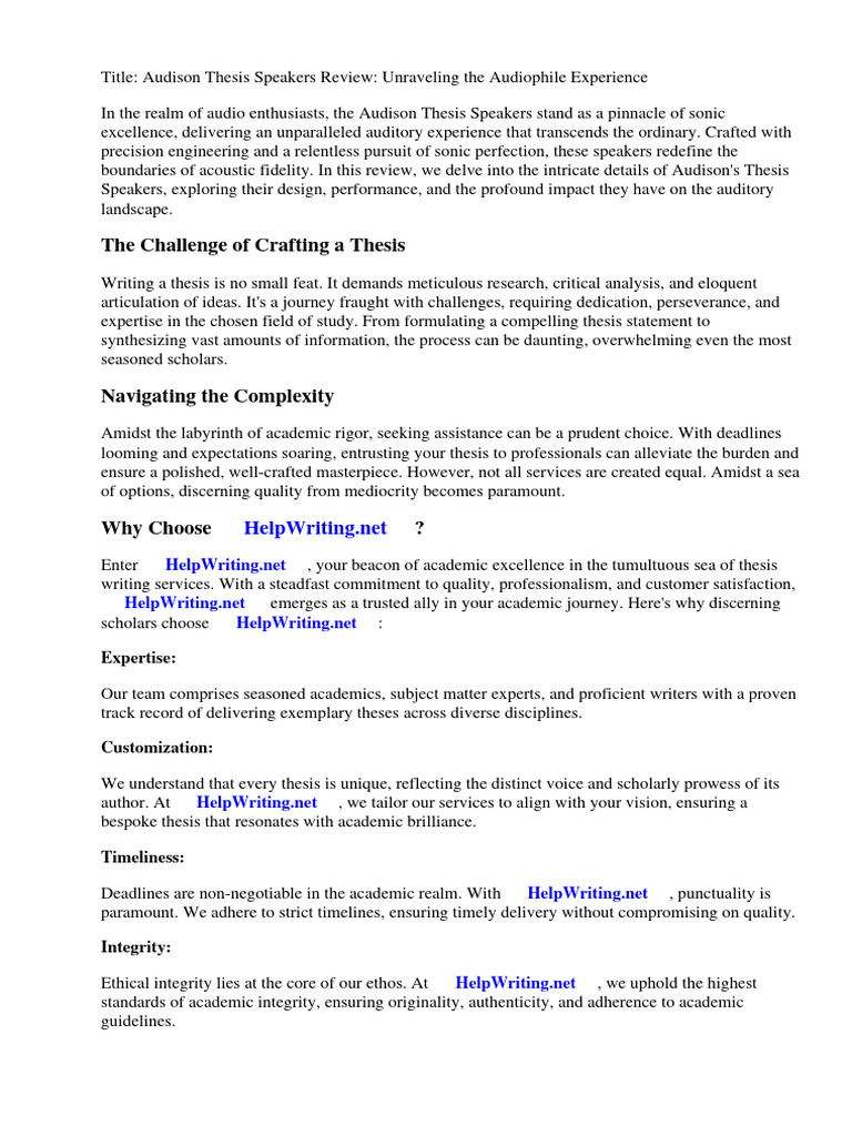 Audison Thesis Speakers Review | PDF | Amplifier | Loudspeaker