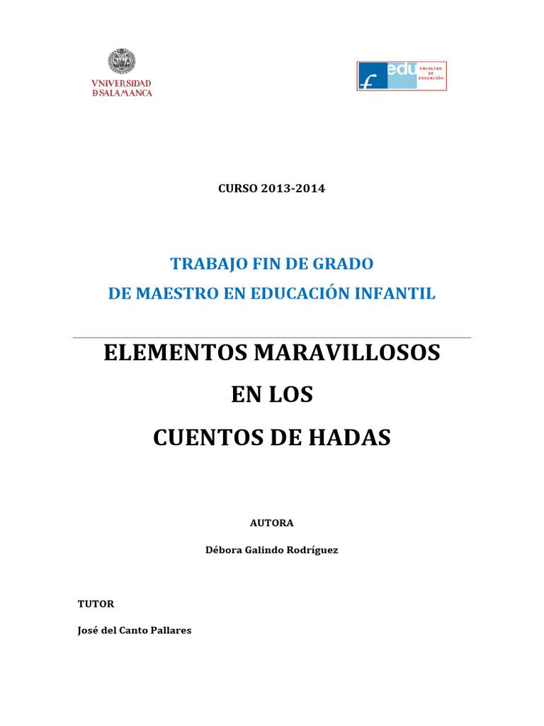 Elementos Maravillosos en Los Cuentos de Hadas | PDF | Fantasía ...