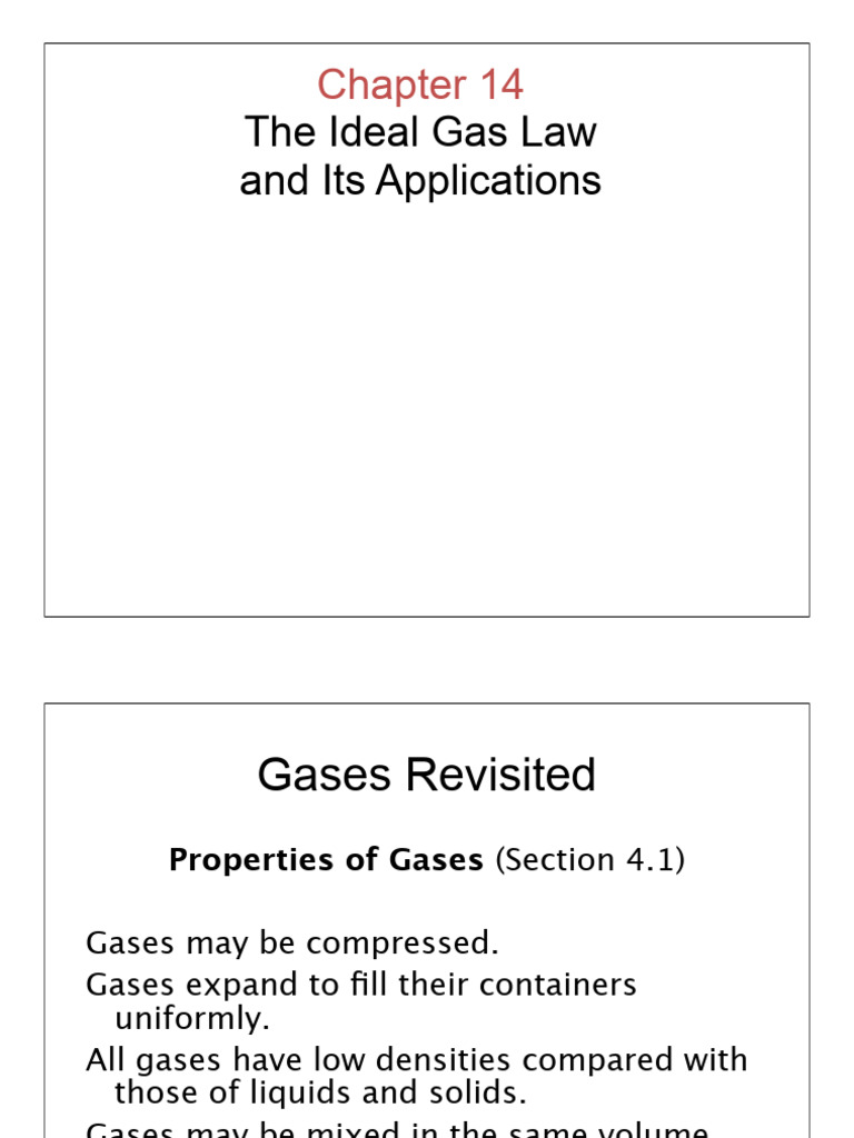 Ideal Gas Law and Applications Explained | PDF | Gases | Mole (Unit)