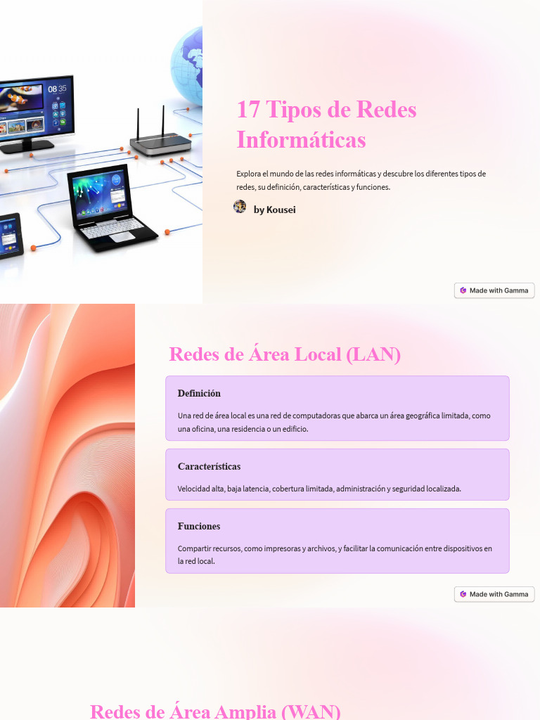 17 Tipos de Redes Informaticas | PDF | Red de computadoras | Inalámbrico