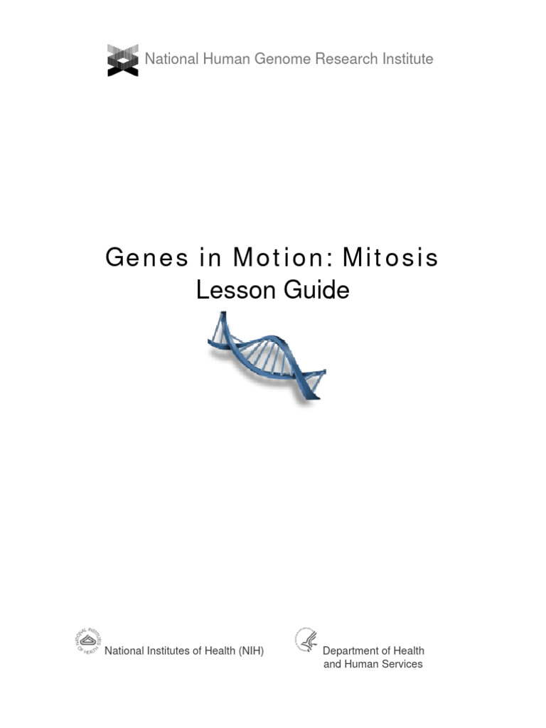 Genesin Motion Lesson Guide | PDF | Mitosis | Cell Cycle