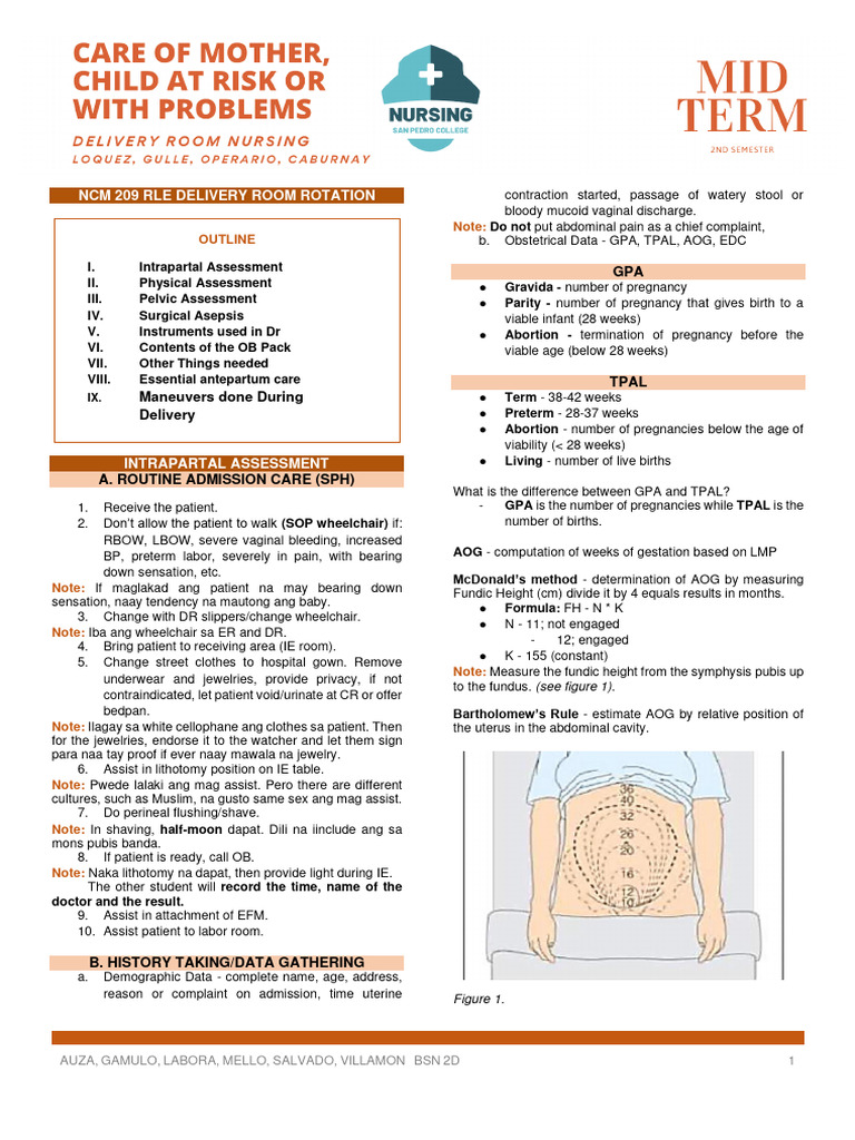 DR and OB Rotation | PDF | Pregnancy | Childbirth