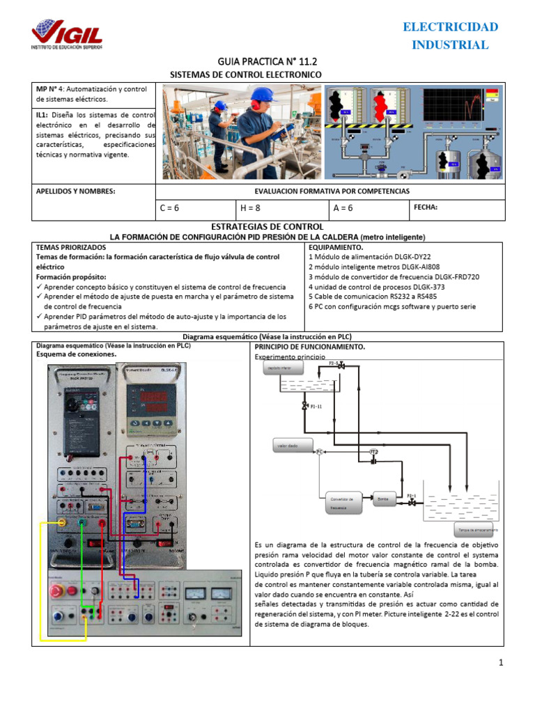 11.2 - Practicas-Control de Procesos Pid Presion | PDF | Sistema de control | Electrónica