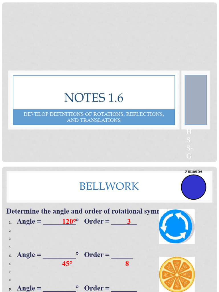 1 6+-+Properties+of+Transformations+Powerpoint | PDF | Angle | Space