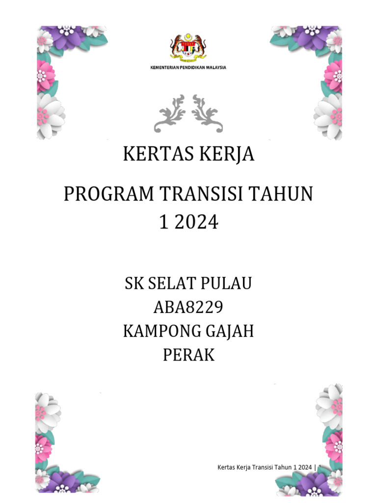 Kertas Kerja Program Transisi 2024 | PDF