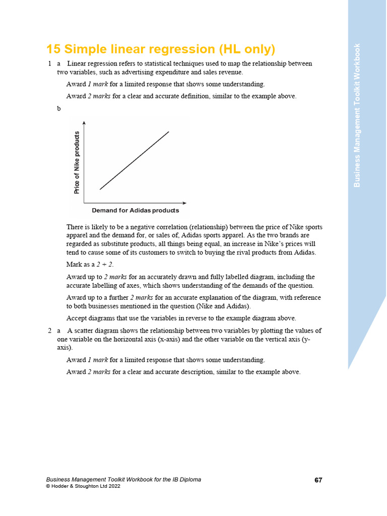 IB Business Management Toolkit | PDF | Scatter Plot | Demand