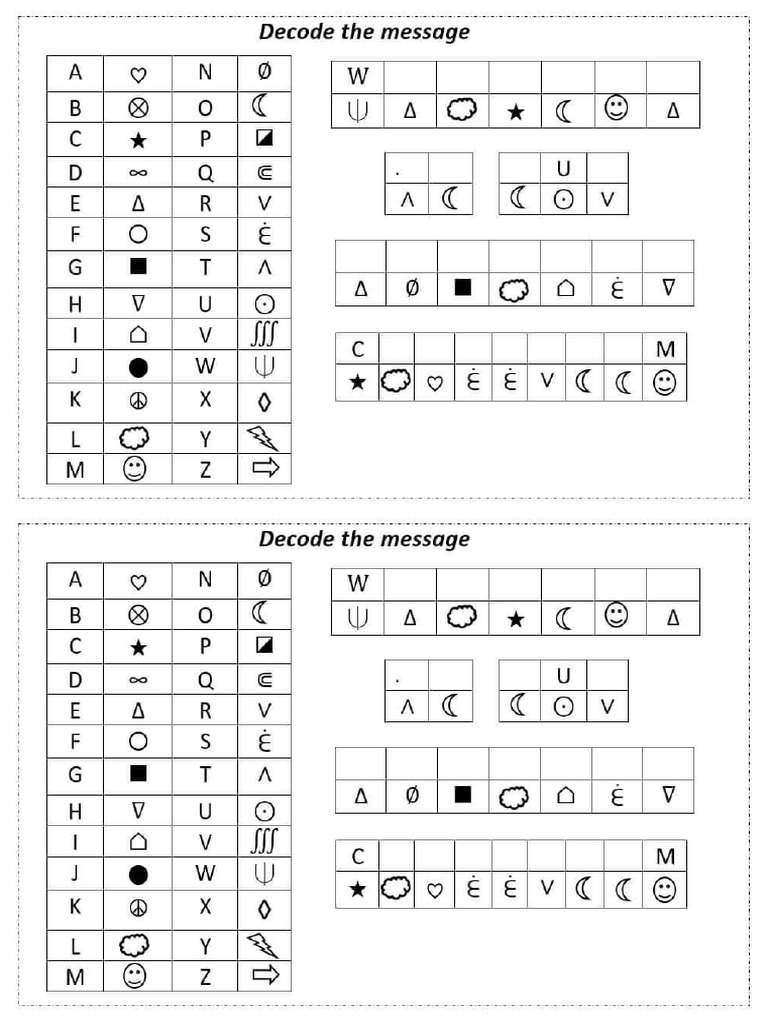 Decode The Message | PDF