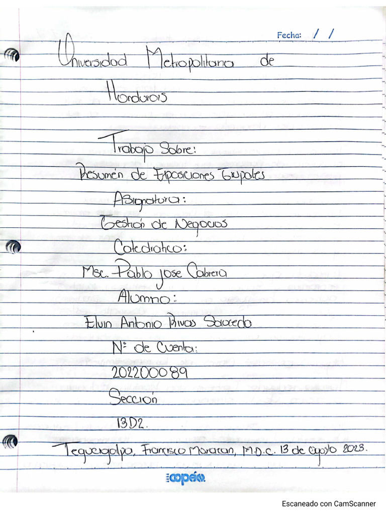 Resumen Exposiciones | PDF