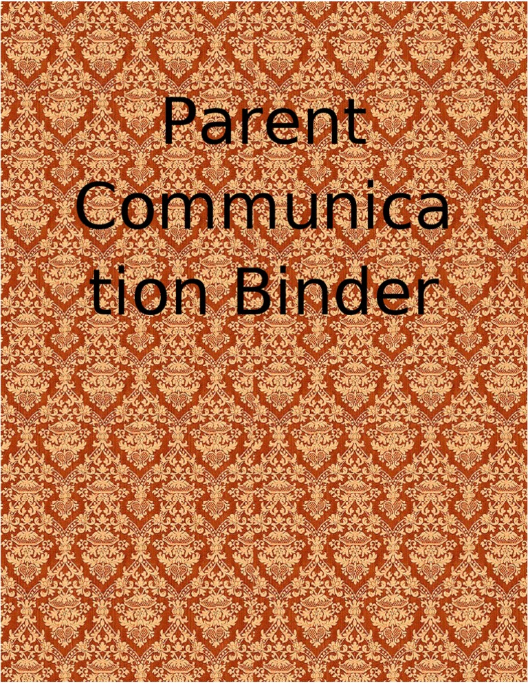 Parent Communication Binder Guide | PDF