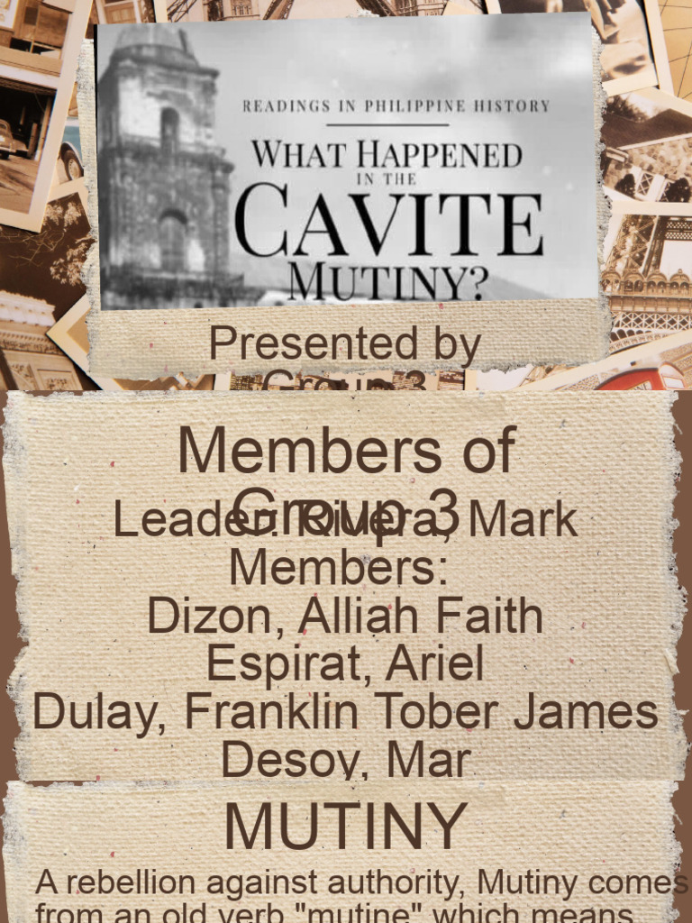 Cavite Mutiny by Group 3 | PDF | Philippines | Spanish Colonization Of The Americas