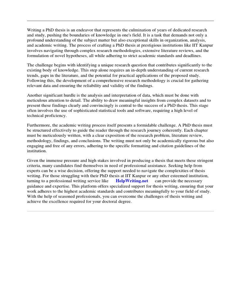 Phd Thesis Iit Kanpur Pdf Thesis Doctor Of Philosophy