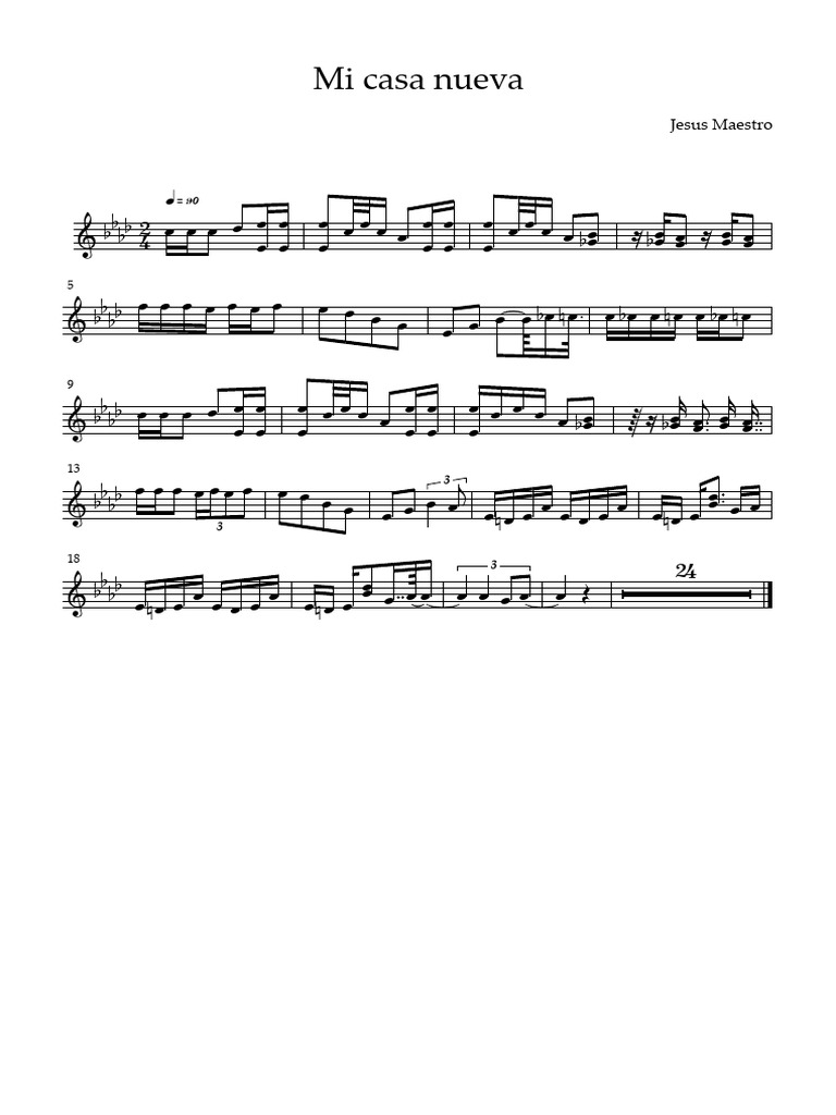 Partitura Casa Nueva | PDF