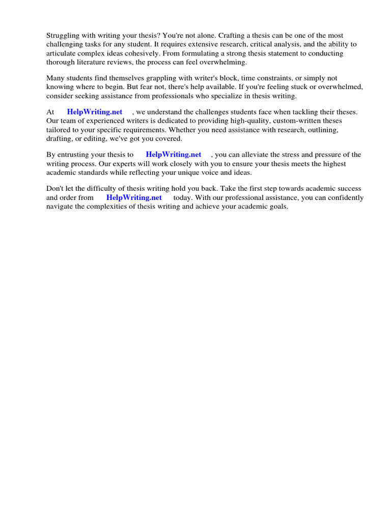 Thesis Writing Calmorin | PDF | Career & Growth