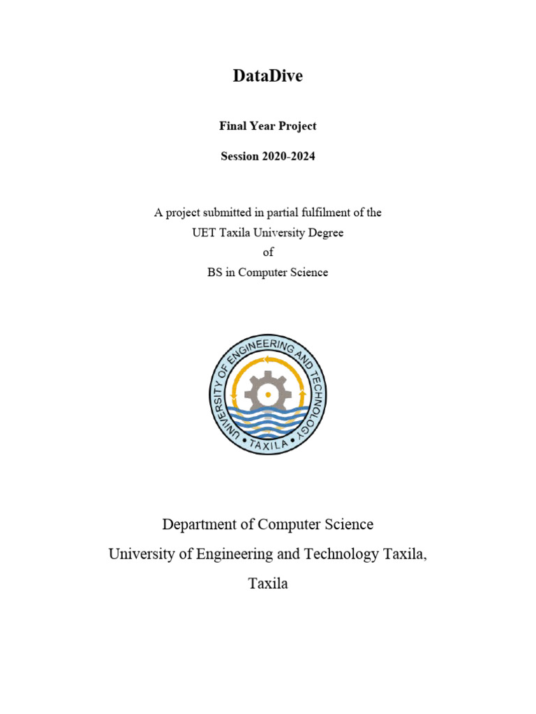 UET Taxila FYP template (1) | PDF | Page Layout | Computing