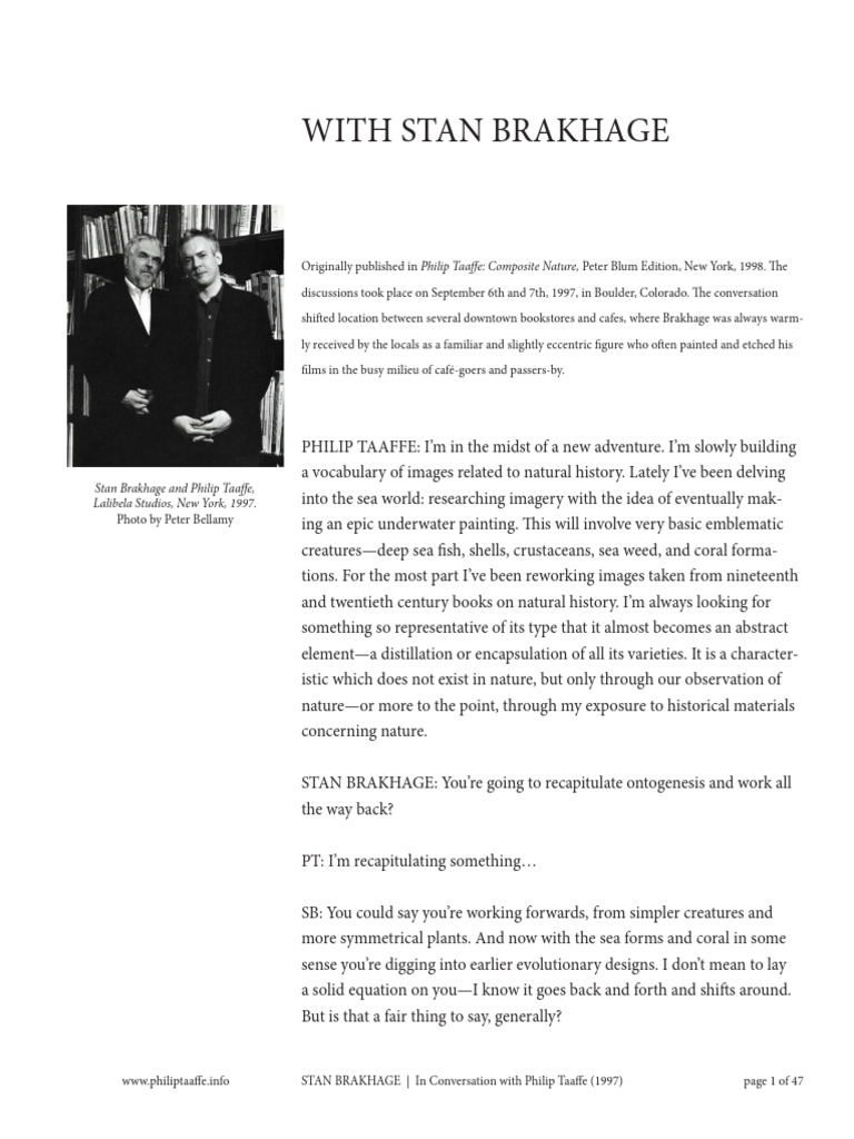 Brakhage 1997 | PDF
