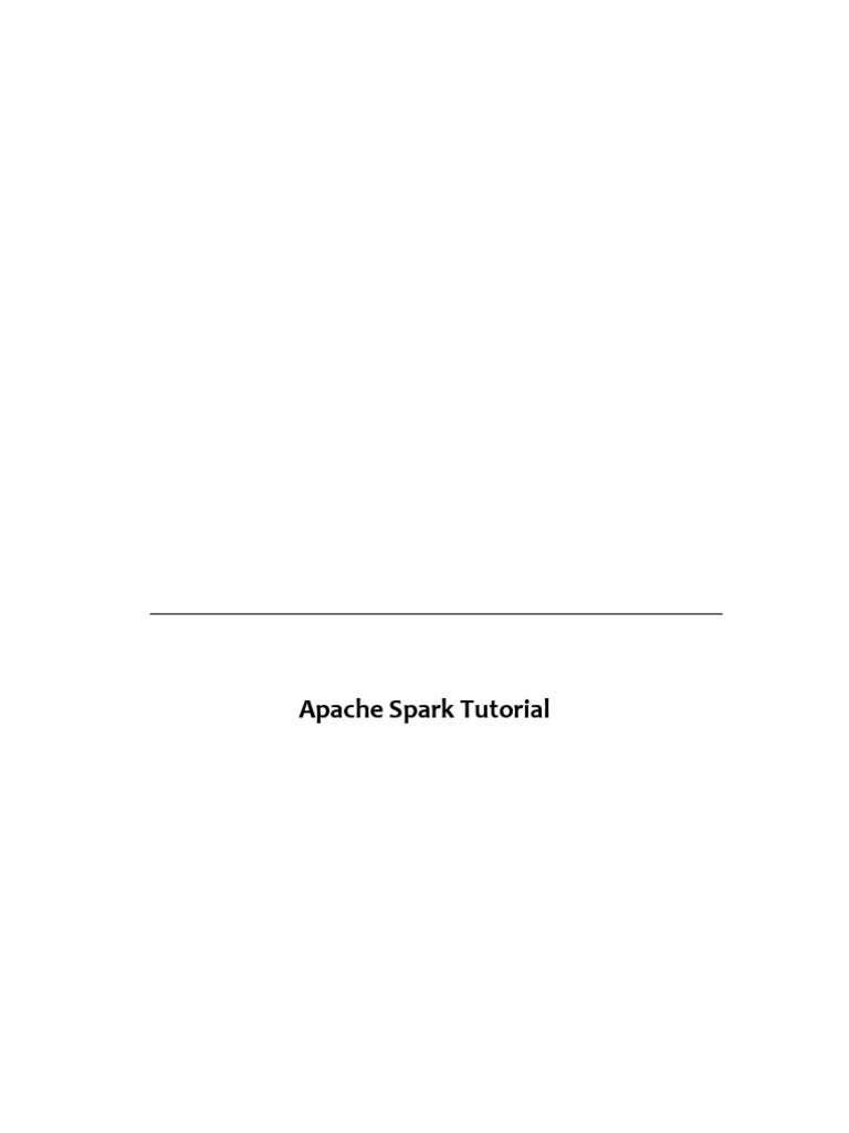 Apache Spark Exercise Pdf