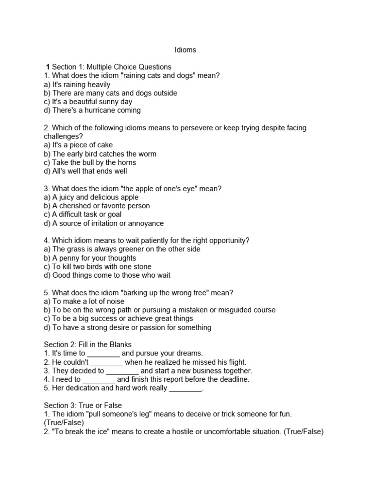 Altanzul Idioms | PDF | Thought | Idiom