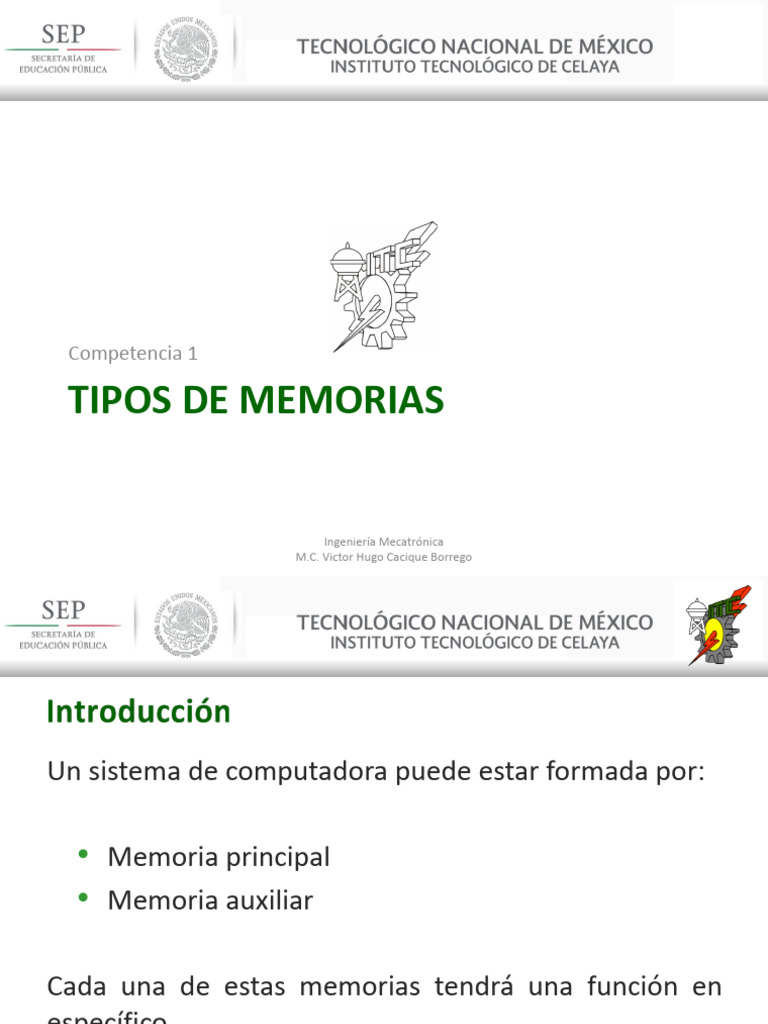 Tipos de Memorias | Descargar gratis PDF | Almacenamiento de datos de ...