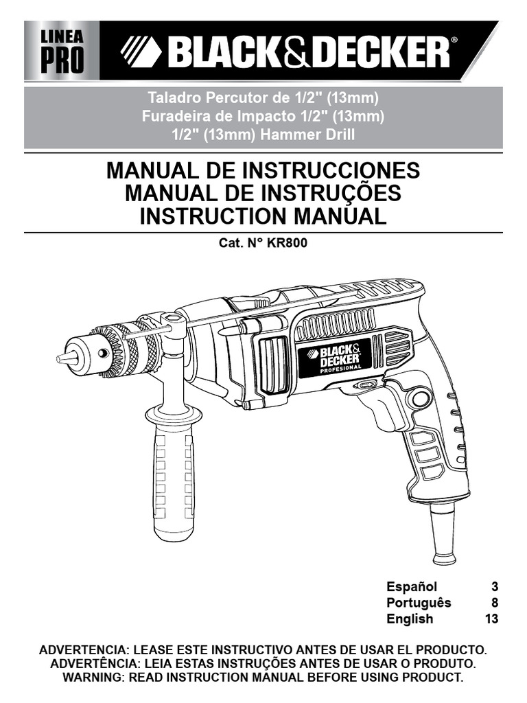 kr800 Manual | PDF | Perforar | Ingenieria Eléctrica
