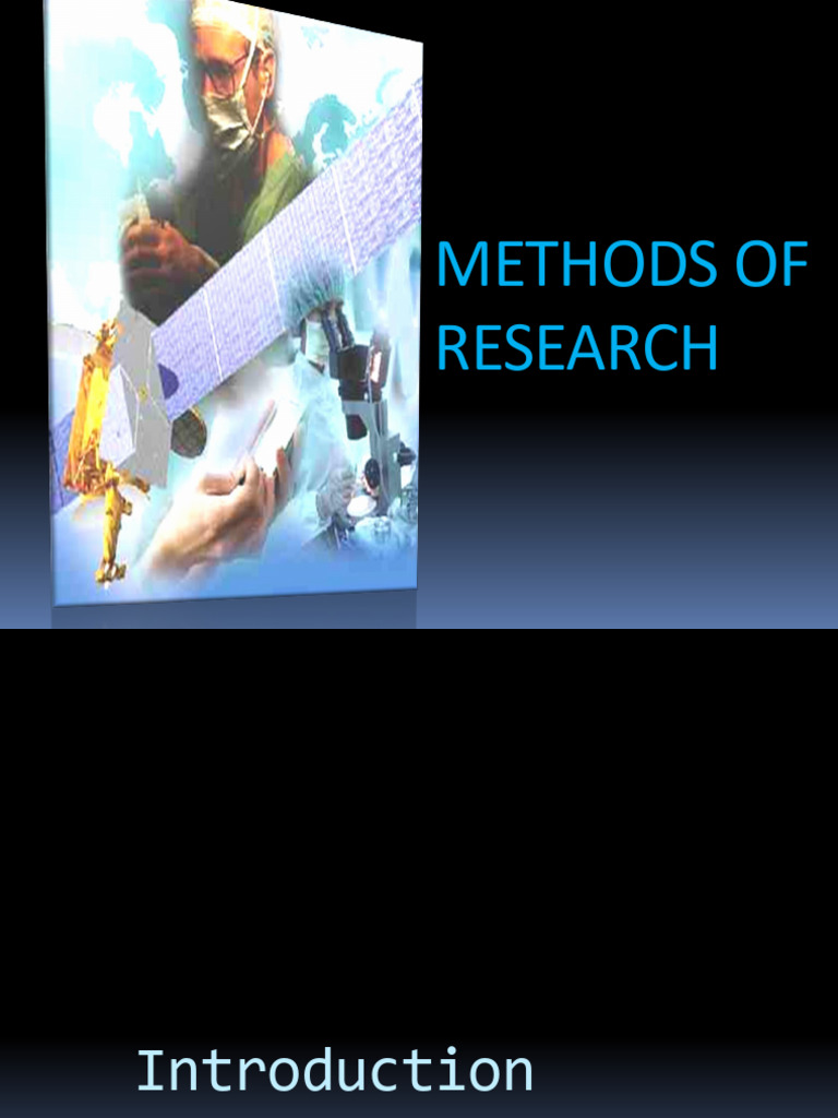 METHODS OF RESEARCH 1 New | PDF