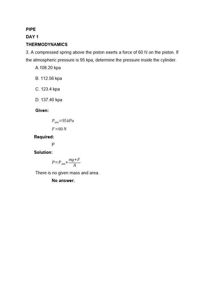 Mechanical Engineering Problems | PDF